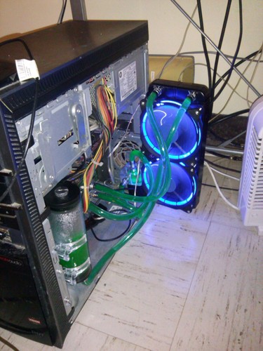 DIY PC Liquid Water Cooling Radiator Kit 240mm Pump Reservoir CPU GPU ...