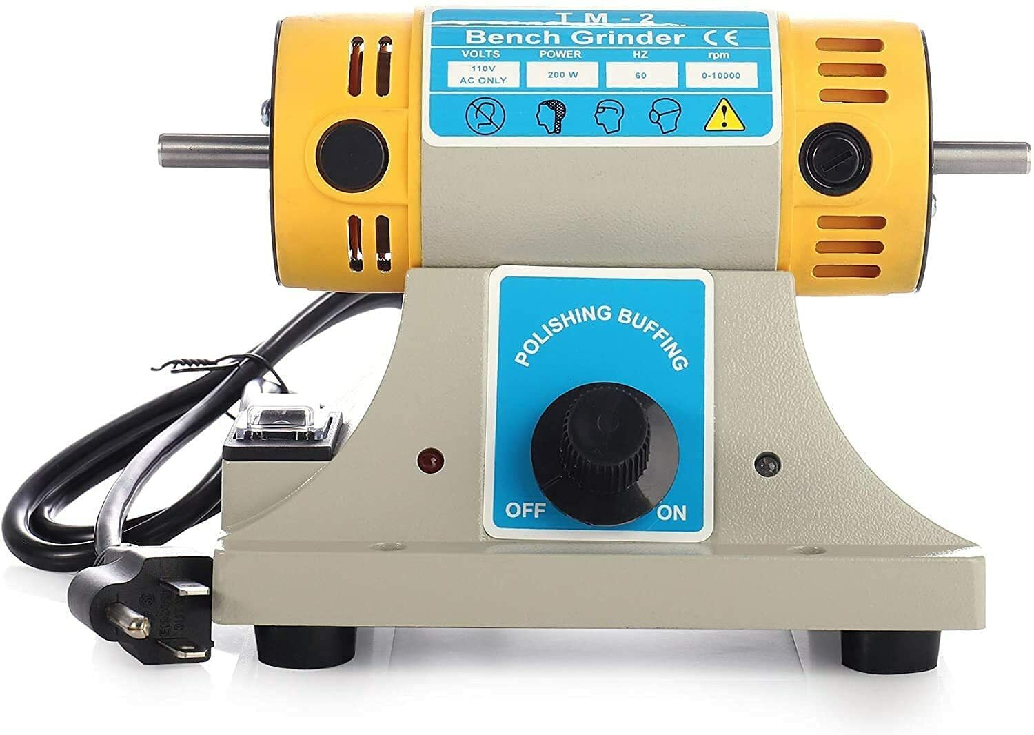 350W Multifunction Jewelry Rock Polishing Buffer Bench Lather Polisher ...