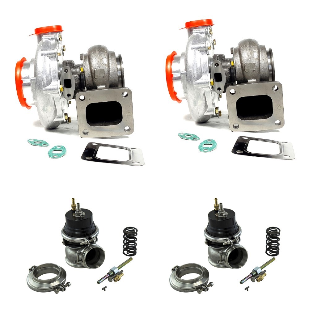 2PCS T76 Turbo Turbines .81 A/R Com .80 T4 V8 Oil Cold+60mm External ...