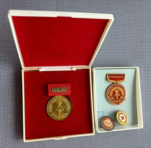 Original East German Army 4 x badge cold war relic | eBay