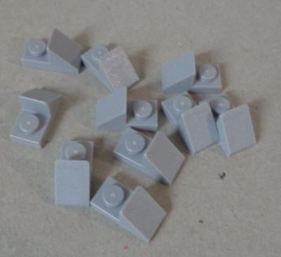 Lego Parts 15672 6093859 Roof Tile 1X2 45 deg W 1/3 Plate Medium Stone ...