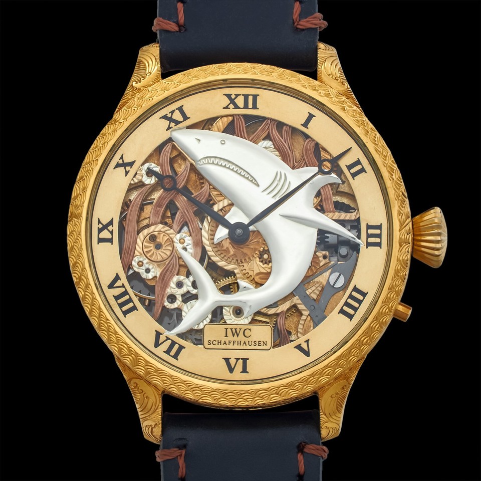 Skeleton IWC Schaffhausen Mens Watch Engraved Vintage Movement | eBay