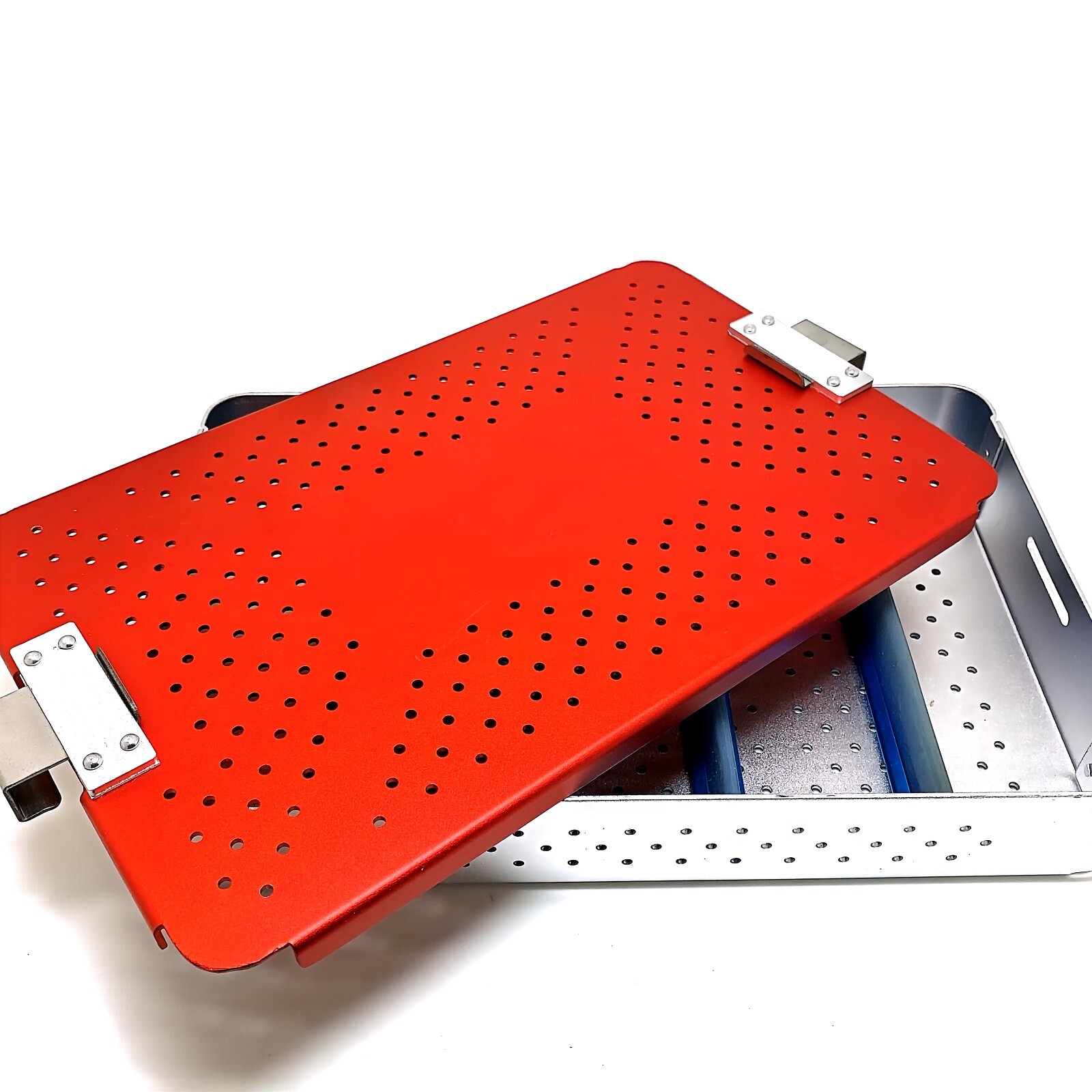 Aluminium Alloy sterilization tray case with racks surgical instrument ...