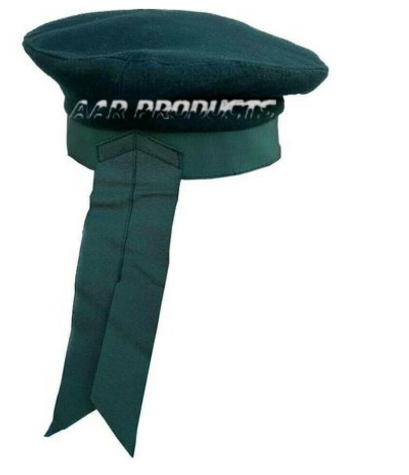Irish Caubeen Military Army Wool Hat Cap Berets Balmorals Glengarry ...