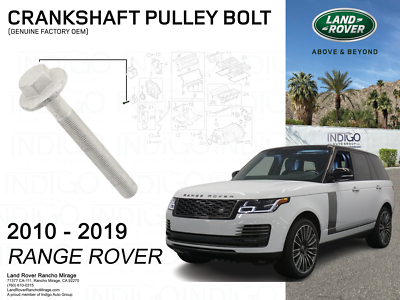 RANGE ROVER CRANKSHAFT PULLEY BOLT Genuine Factory OEM RANGE-LR011952 ...