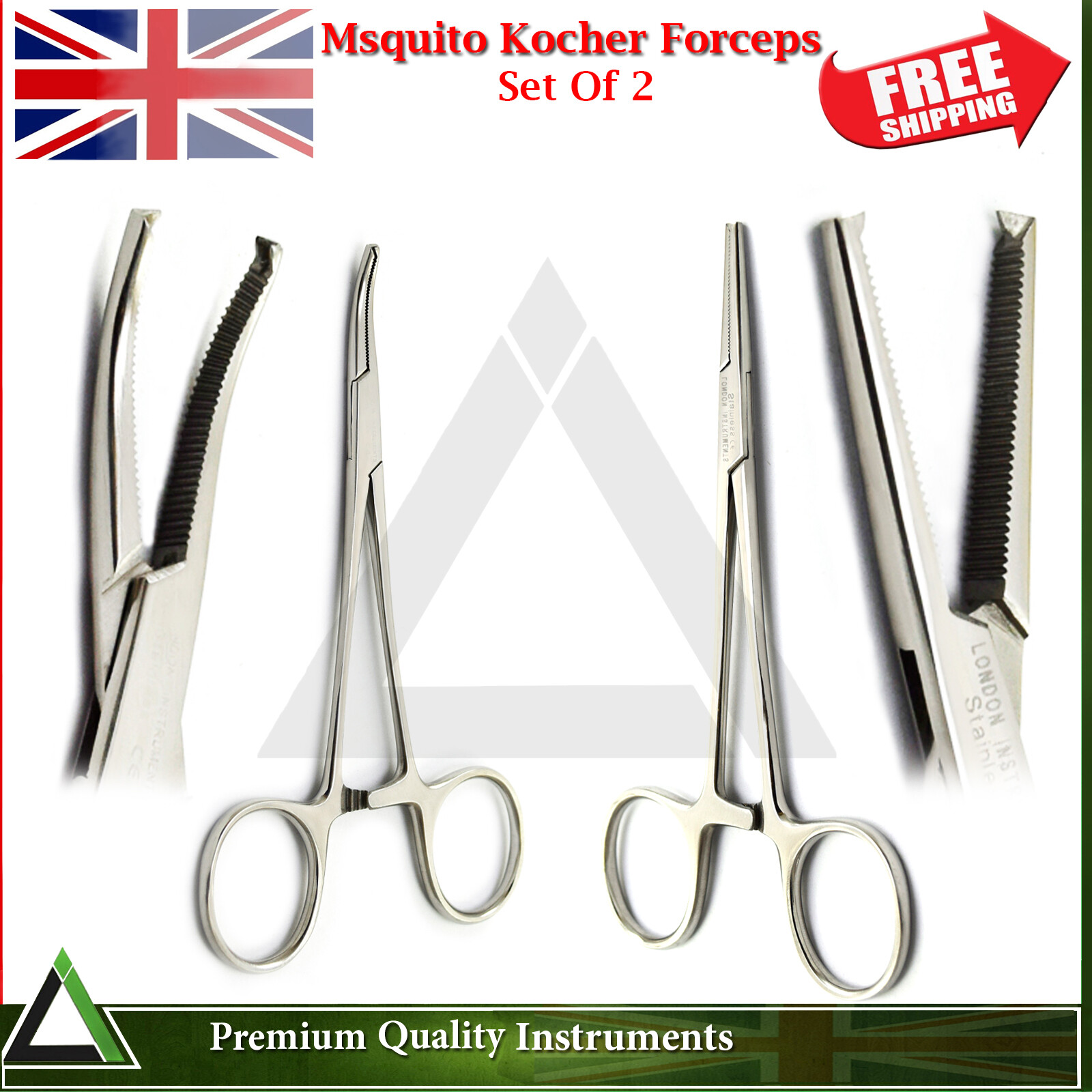 Medical Surgical Haemostatic Mosquito Artery Clamp Kocher Forceps ...