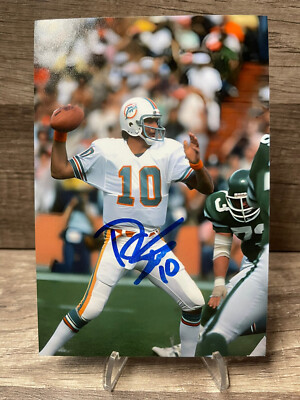 Don Strock Miami Dolphins Hand Signed 4x6 Photo TC46-5200 | eBay