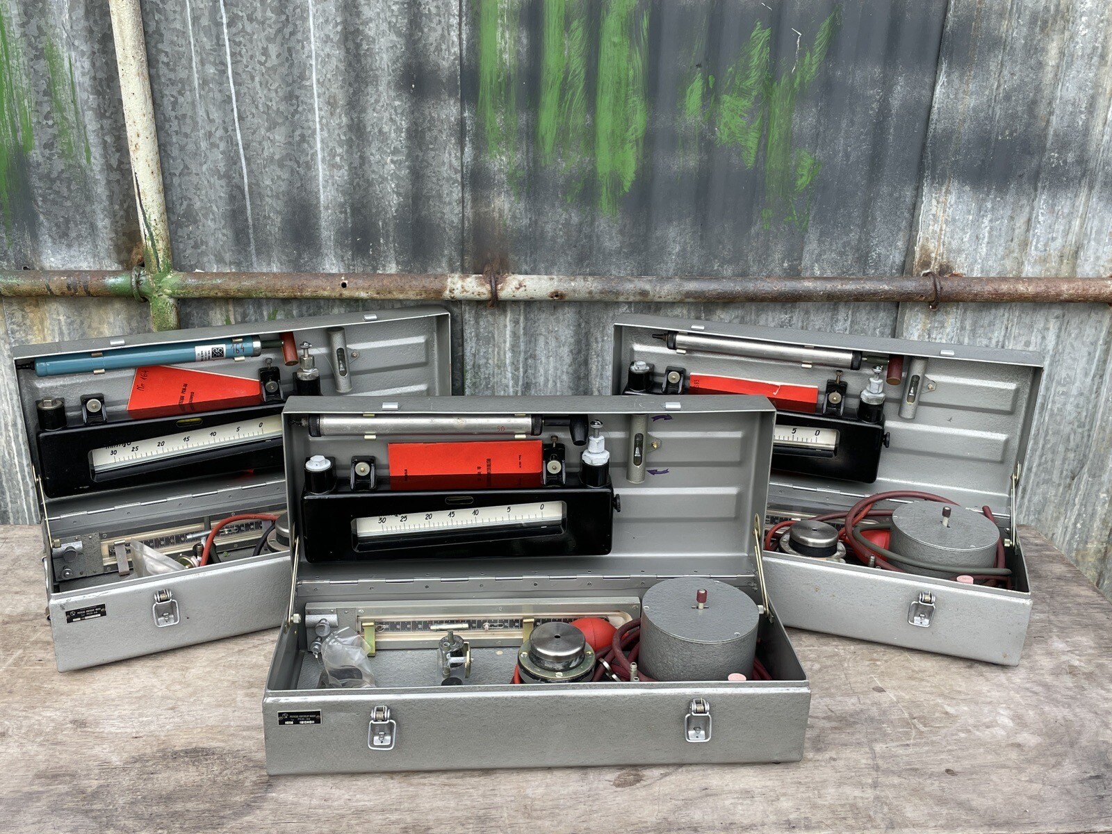 RARE COLD WAR POLISH ARMY PKM-66 GAS MASK RESPIRATOR TESTING SET ...