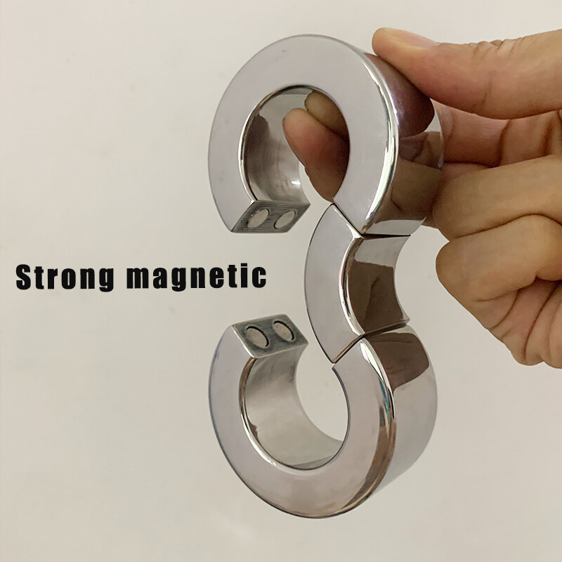 Magnetic Ball Stretcher Heavy Weight Stainless Steel Penis Scrotum Ring ...