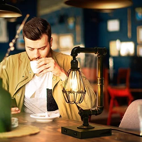 Edison Light Bulb Table Lamp