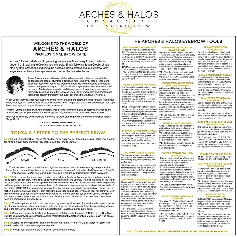 Arches and Halos Luxury Brow Building Pomade - Vegan Eyebrow Pomade ...