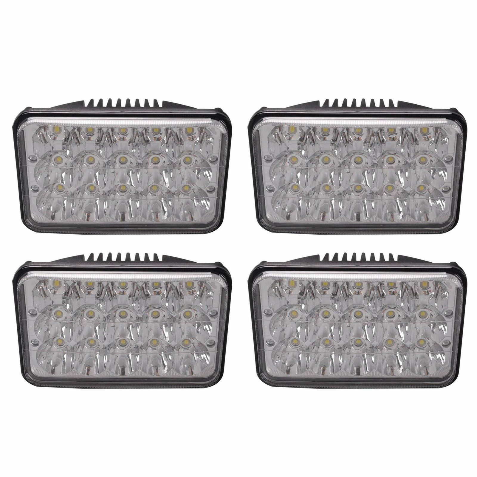 4"x6" LED Headlights CREE Light Bulbs Replace H4656/4651 Sealed ...