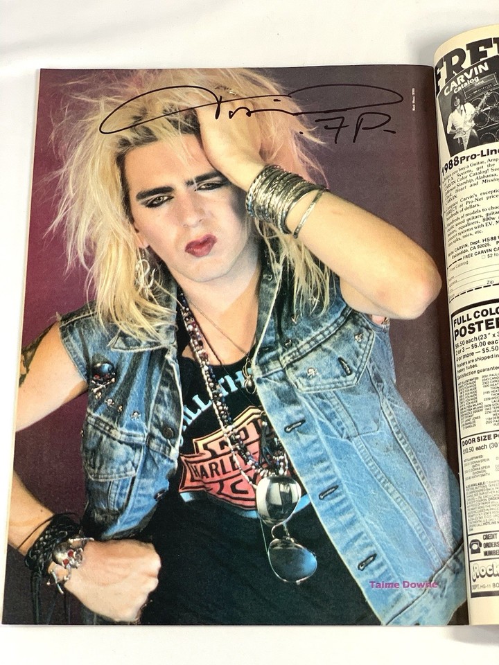 HIT PARADER'S HEAVY METAL HOT SHOTS MAGAZINE NOV 1988 w/ TAIME DOWNE ...