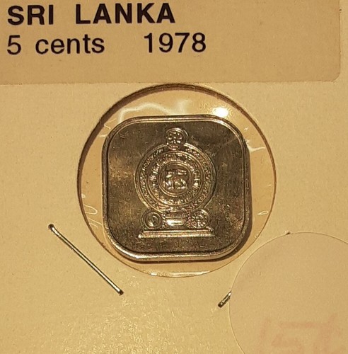 1978 Sri Lanka Five Cents Square Aluminum Coin Uncirculated | eBay