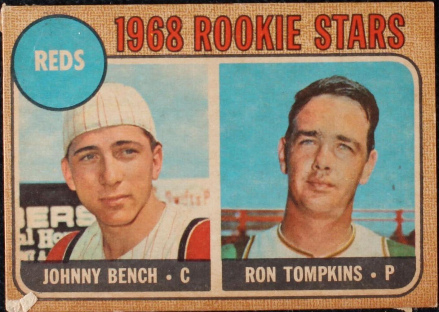 1968 Topps - 1968 Rookie Stars Johnny Bench, Ron Tompkins #247 ...