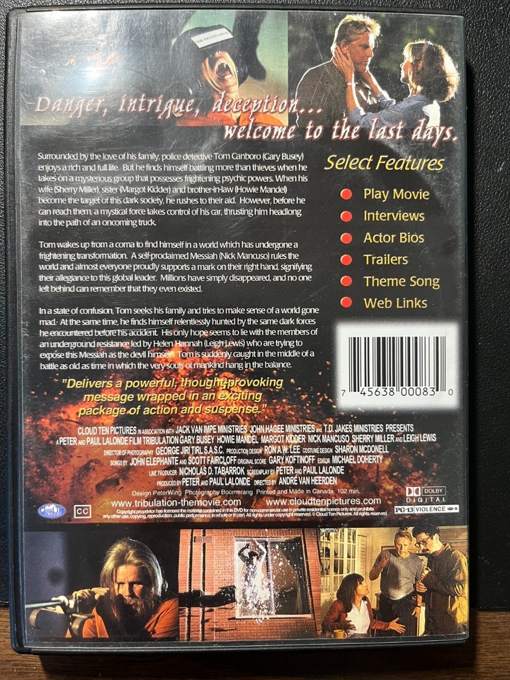 Tribulation (DVD, 2000) Gary Busey Howie Mandel Margot Kidder ...