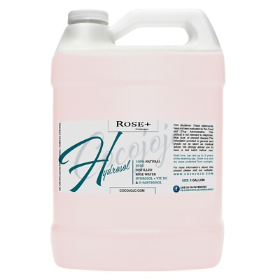 Rose hydrosol plus vitamin b5 and D panthenol toner 128 oz / 1 gal ...