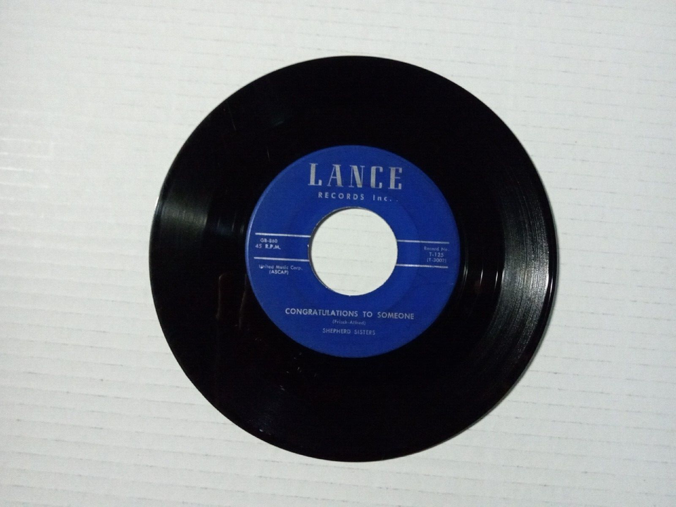The Shepherd Sisters 45 rpm "Alone" LANCE RECORDS 125 | eBay