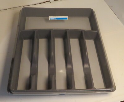 Room Essentials Expandable Flatware Organizer Gray Large Drawer Tray ...
