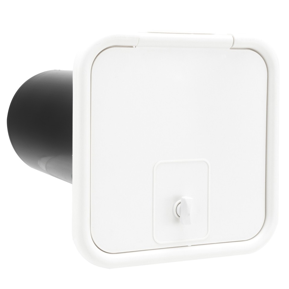RecPro RV Exterior Spray Port | Spray Away Box with 15’ Blue Coil Hose ...