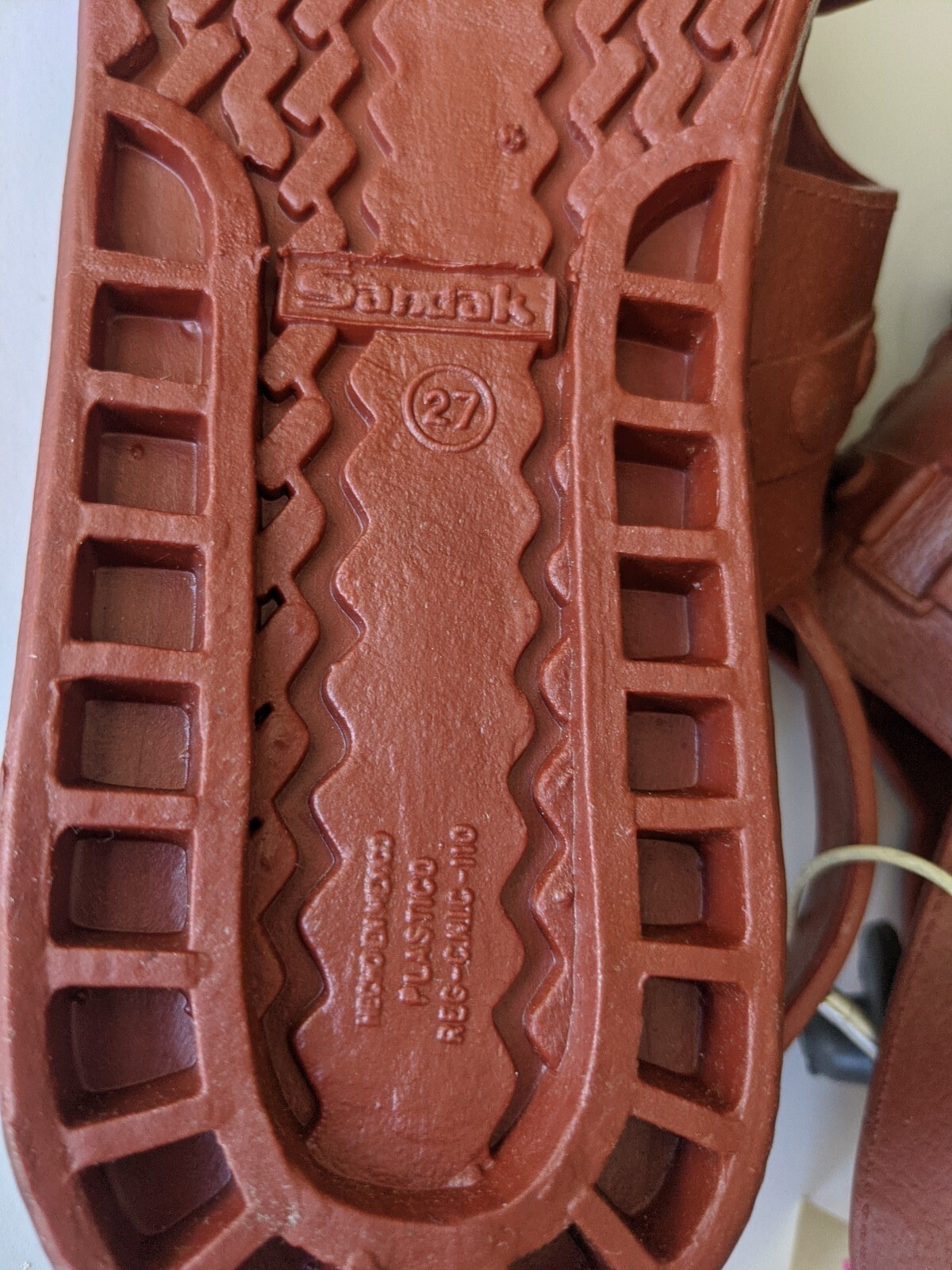 Vintage NOS Sandak Plastic Sandal. Unisex Mexico Size 27. | eBay