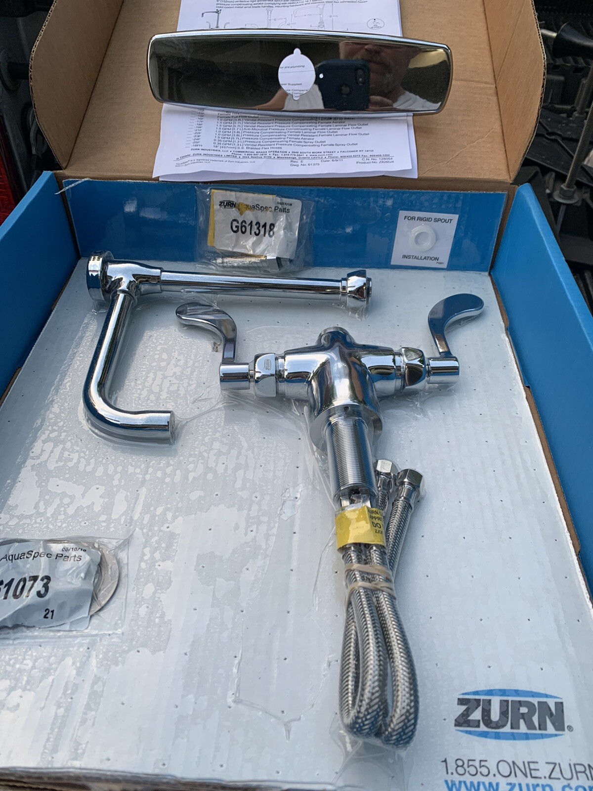 Zurn Z826U4-6M - Deck Mounted Vb Gooseneck Lab Faucet Z826U4-XL-6M for ...