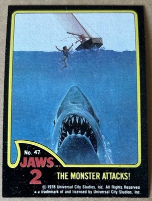 JAWS 2 1978 TOPPS THE MONSTER ATTACKS Card #47 NM-MT Condition | eBay