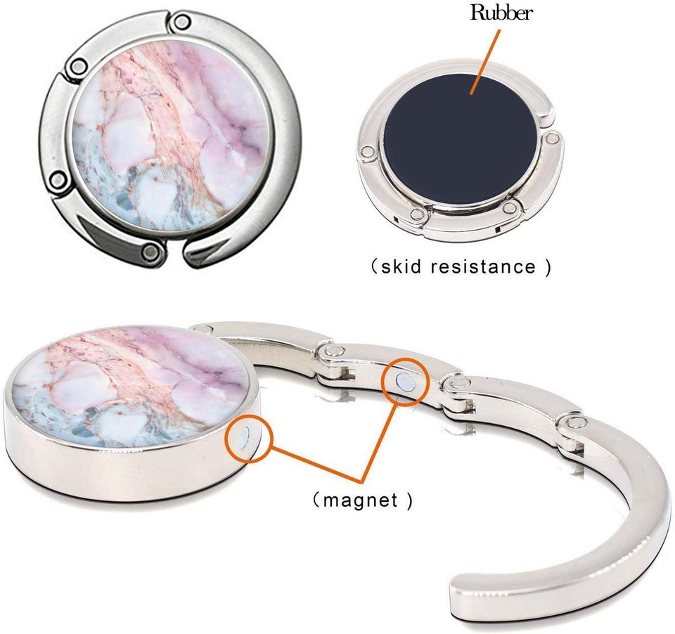 Foldable Purse Hook Womens Bag Table Hanger Collection Desk Hooks for ...