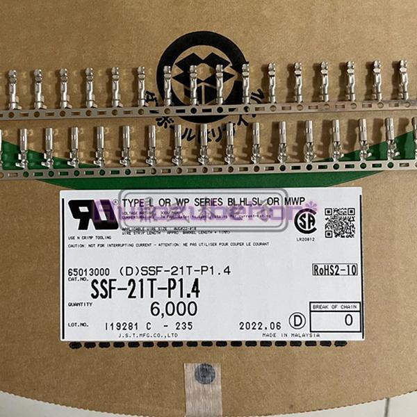 For 6000pcs/box Connector SSF-21T-P1.4 Terminal Pin Wire Gauge 18-22AWG ...