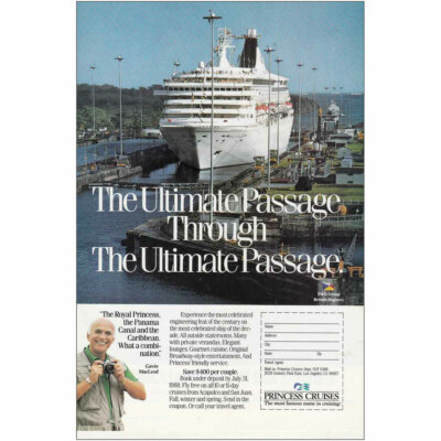 1988 Princess Cruises: Gavin MacLeod, Ultimate Passage Vintage Print Ad ...