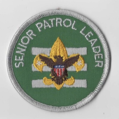 Senior Patrol Leader BSA Patch WHT Bdr. [5D-1377] | eBay