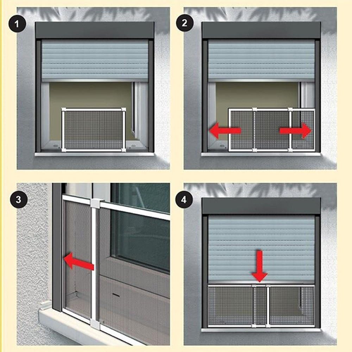 Adjustable Sliding Window Screen (19.68 ''H X 28-52'' W, White) 2 Packs ...