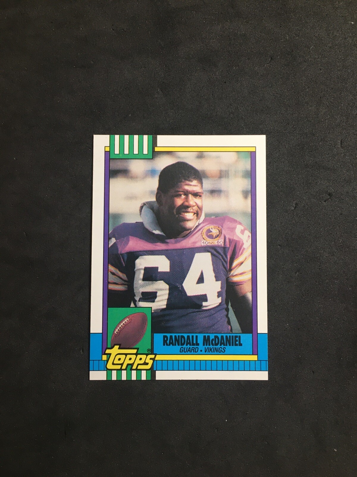 1990 Topps #104 Randall McDaniel HOF ROOKIE Arizona St/Vikings RC (NEAR ...