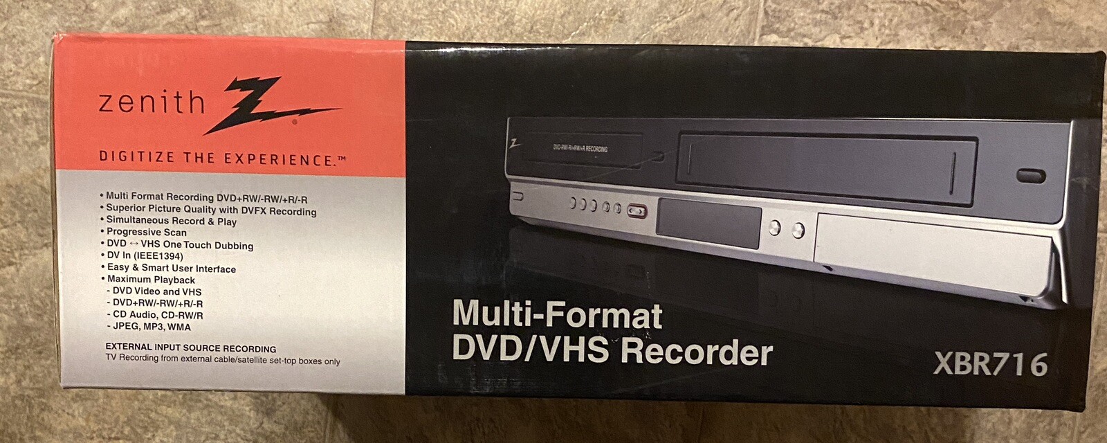 NEW Zenith XBR716 Multi-Format Combo DVD/VHS Recorder With Remote - New ...