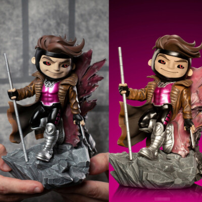 IRON STUDIOS X-Men Gambit Minico Statue PVC Figure Model Display IN ...