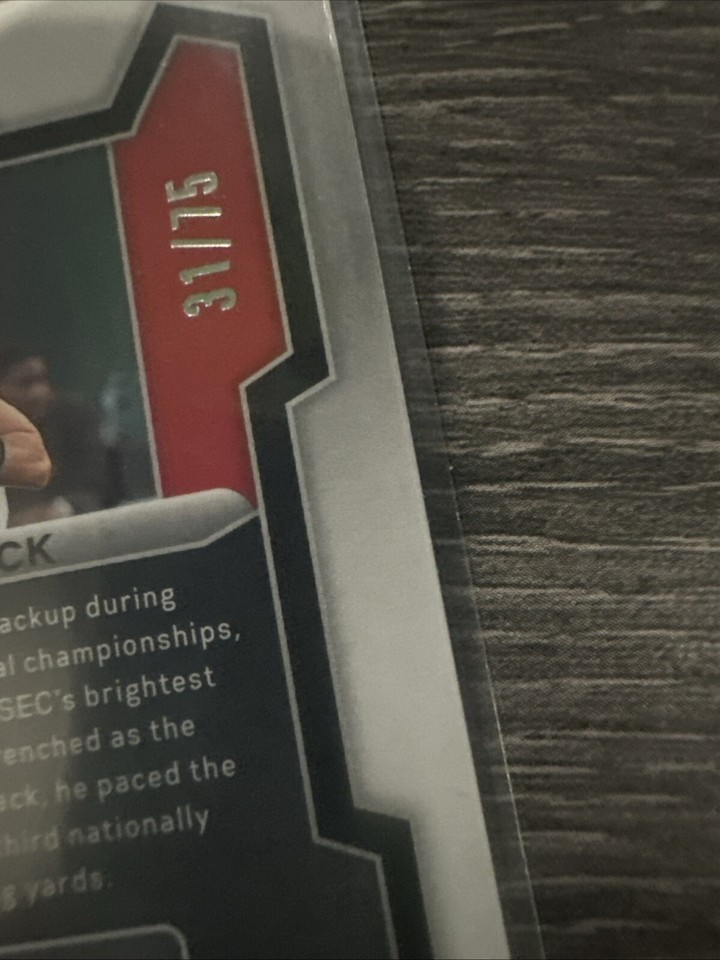 Carson Beck Purple Prizm Card Numbered 31/75 | eBay