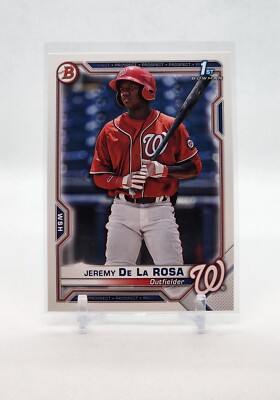 2021 Bowman Baseball JEREMY DE LA ROSA 1st Bowman NATIONALS #BP-25 | eBay