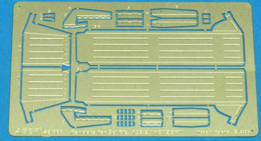 Aber 1/48 Photo Etch Set 48007 Fenders for Tamiya Hetzer kit #32511 | eBay