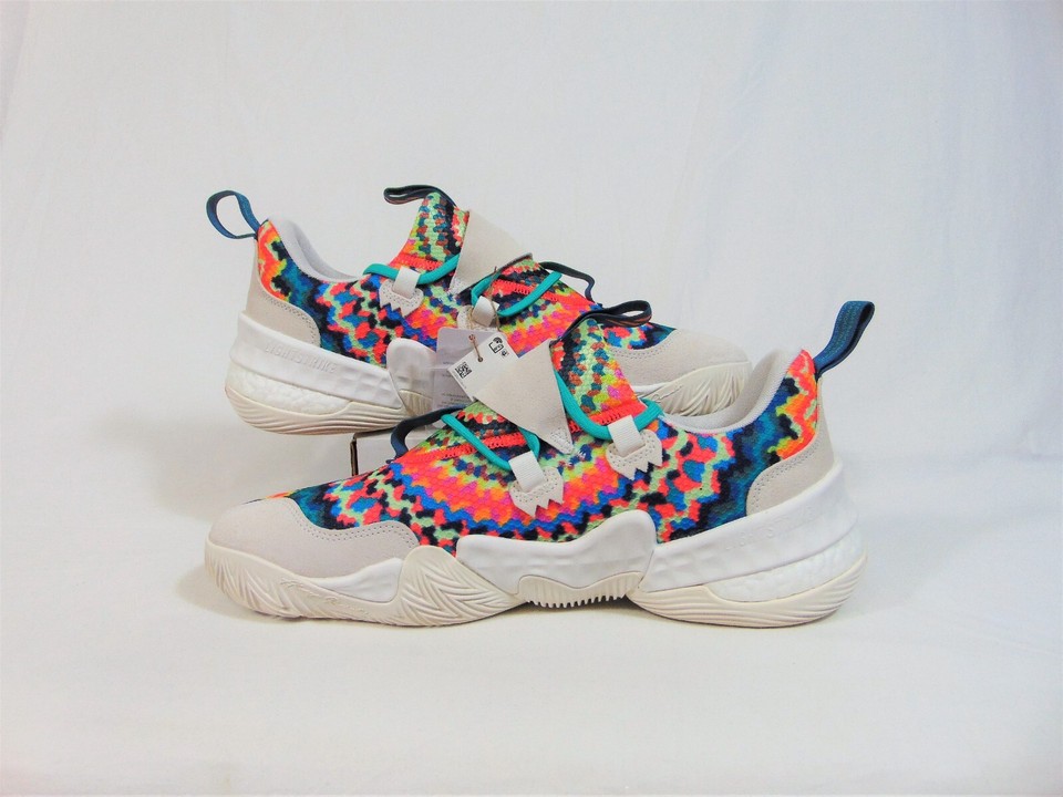 Adidas Boost Trae Young 1 Tie-Dye Multi Color Basketball Shoes Sz 13 ...