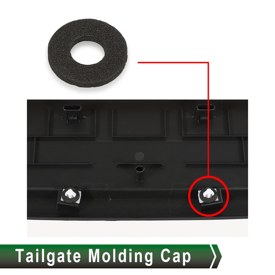 Tailgate Molding Cap Protector Fit For 2019-2022 Chevy Silverado/GMC ...
