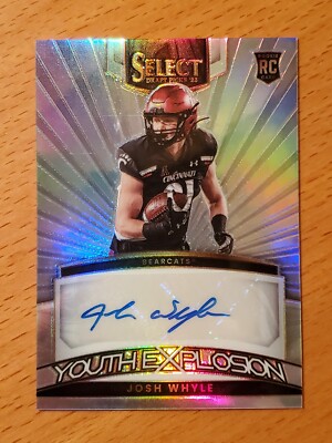 2023 Select Youth Explosion Auto Silver #8 Josh Whyle Cincinnati Titans ...