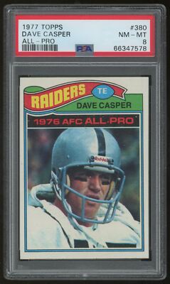 1977 TOPPS RC PSA 8 #380 DAVE CASPER | eBay