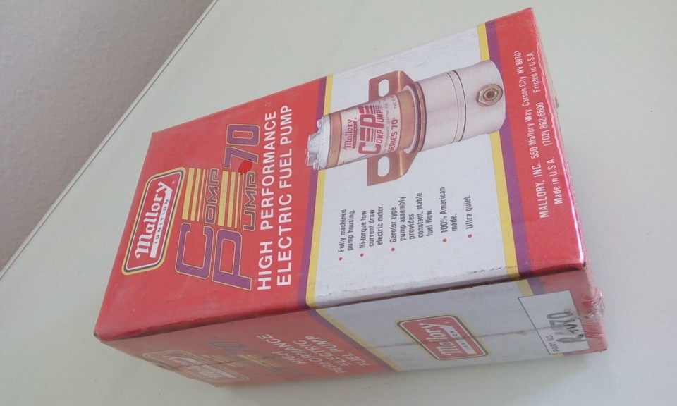 Mallory Comp Pump 70 High Performance Electric Fuel Pump 4070 | eBay