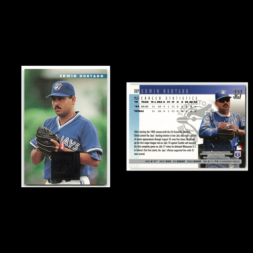 Edwin Hurtado #327 1996 Donruss Toronto Blue Jays Baseball Card MLB NM ...