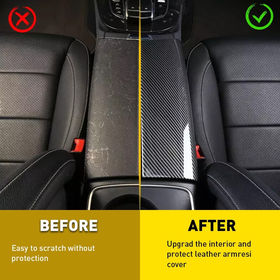 2X Fits Mercedes W205 GLC X253 2015-2020 Center Armrest Box Storage Box ...