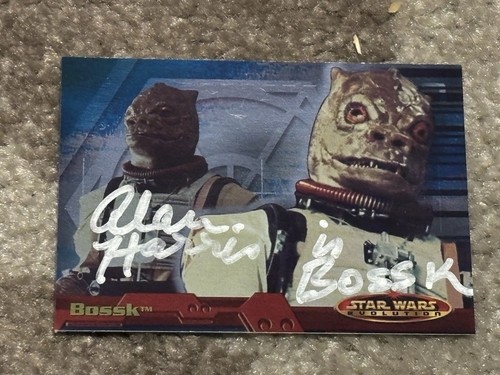 Allan Harris Signed Autographed Star Wars Evolution Collectable Trsding ...
