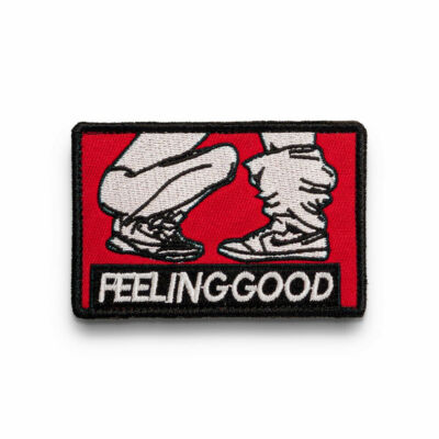 Hook Loop Patch Feeling Good Embroidered Sew On Badge Fabric DIY Craft ...