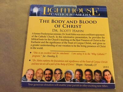 Body & Blood Of Christ Dr. Scott Hahn Presentation CD, Lighthouse ...