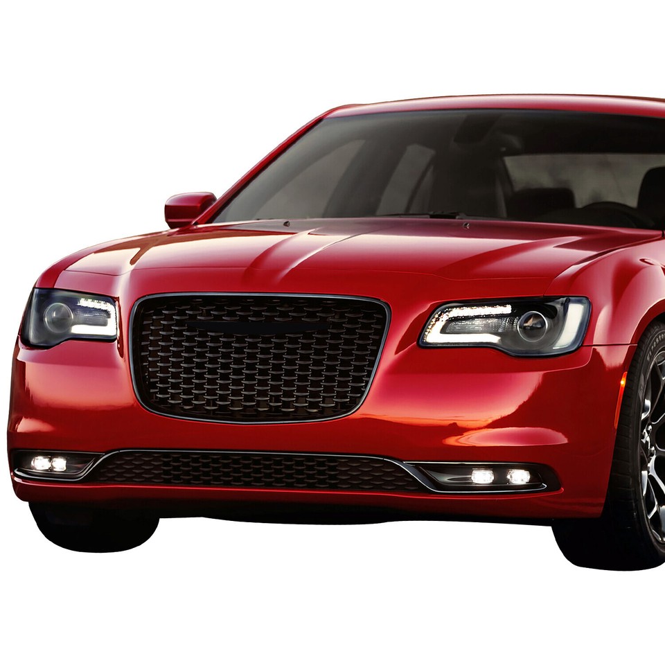 For 2015-2023 Chrysler 300 OE Design Gloss Black Front Grille Shell w ...