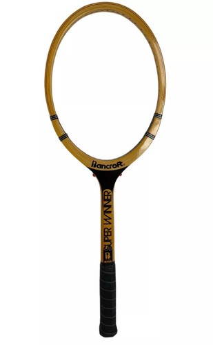 Vintage Tennis Racket Bancroft Super Winner NOS 4 1/2 L Bamboo Ash ...